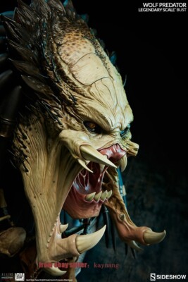 Sideshow 2002502 Aliens vs Predator - Requiem 1/2 Wolf Predator Bust ...