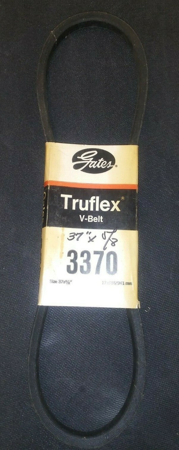 Gates Truflex V-Belt part #3370 37" diameter 5/8" width | eBay