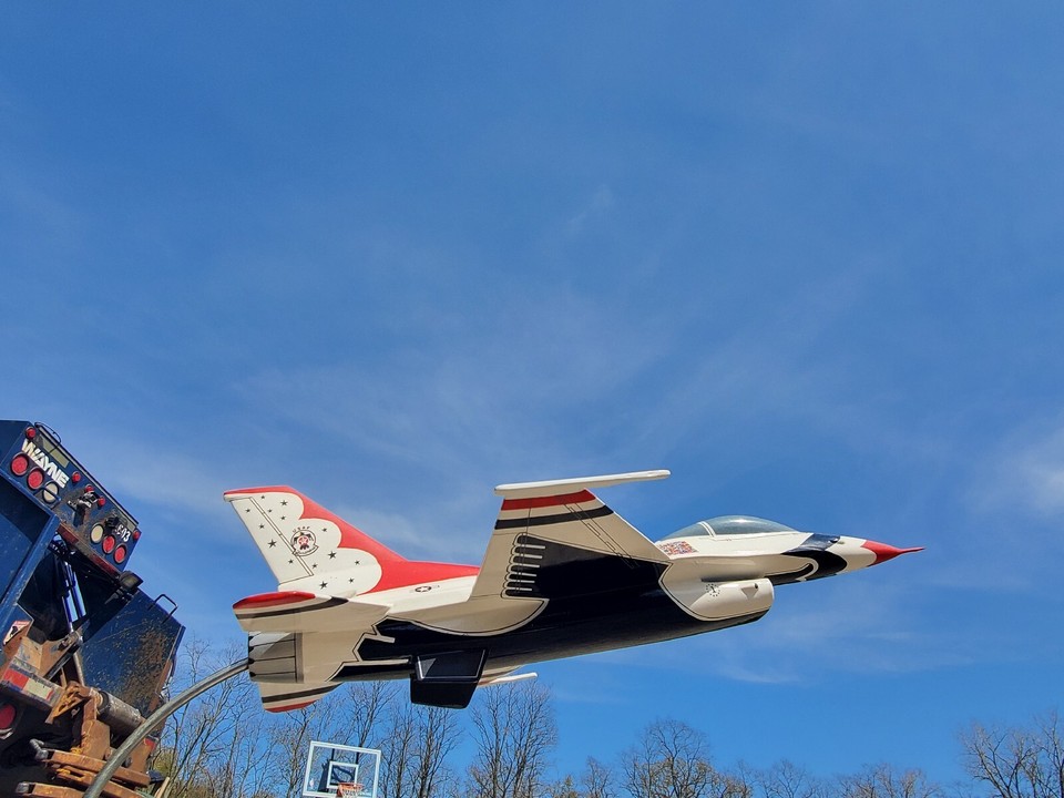 USAF General Dynamics F-16 Fighting Falcon Thunderbird Aircraft Wood ...