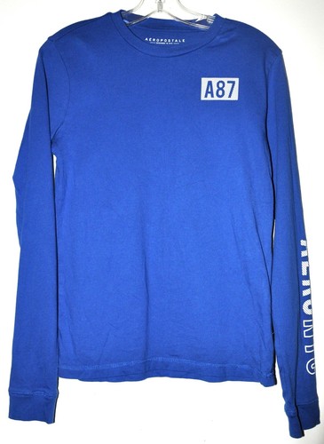 Aeropostale A87 Blue Long Sleeve Tee Sz XSmall EUC | eBay
