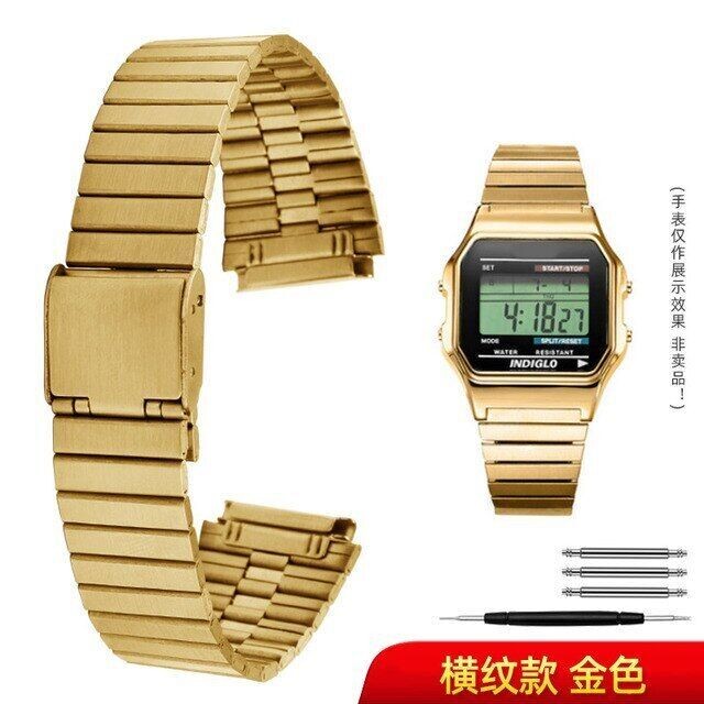 Stainless Steel Watchband Strap For Casio A158 A159 A168 A158W F91W ...