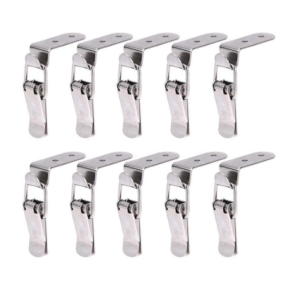 Duckbill Hook Lock Spring Loaded Clip Stainless Steel Latch Box Lock ...