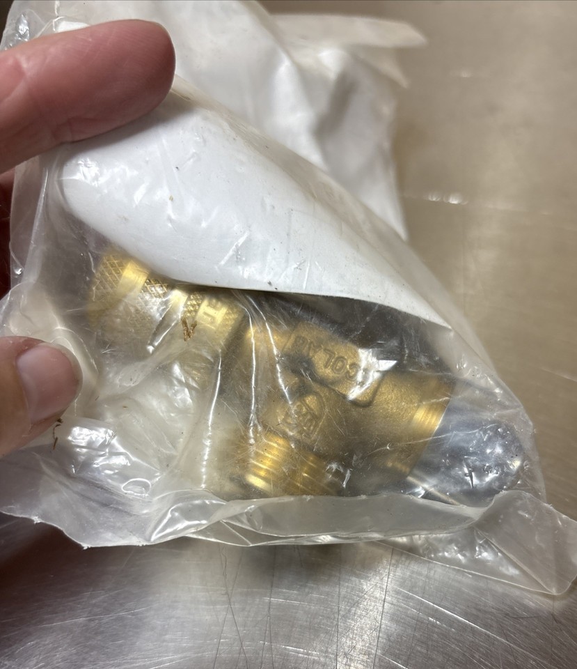 ECOLAB Quick Fill Sidekick Wasting Tee, 3/4 in, Brass 92018480 | eBay