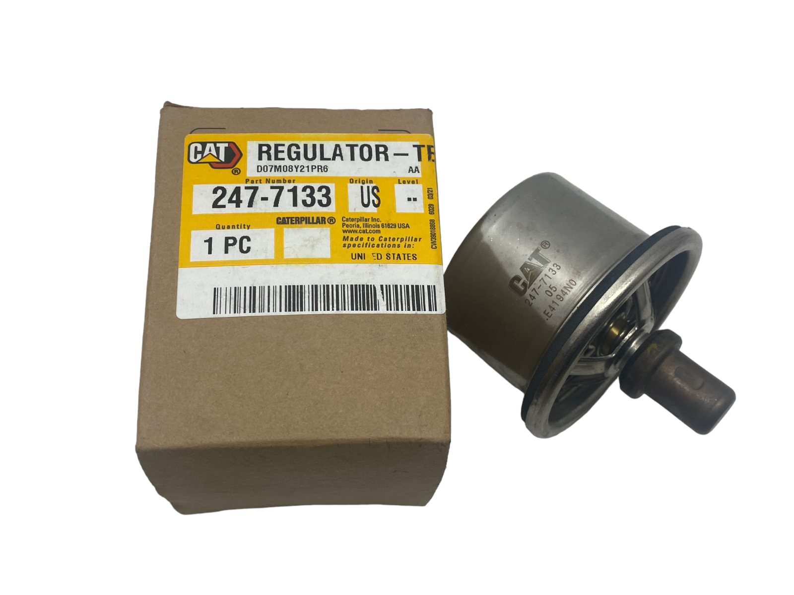 Genuine New Cat Caterpillar Temperature Regulator Thermostat 247-7133 ...
