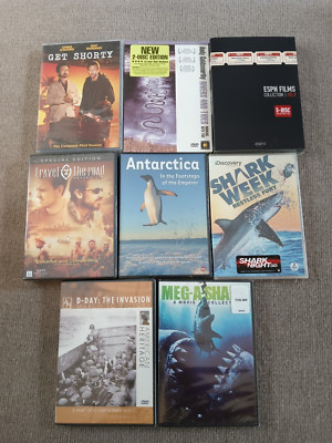 Lot of 8 Shark Week Restless Fury, ESPN Films Vol 1, Documentary DVD ...