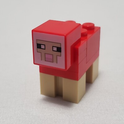 LEGO Minecraft SHEEP RED Minifigure minesheep05 from Set 21153 | eBay