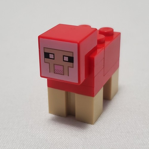 LEGO Minecraft SHEEP RED Minifigure minesheep05 from Set 21153 | eBay