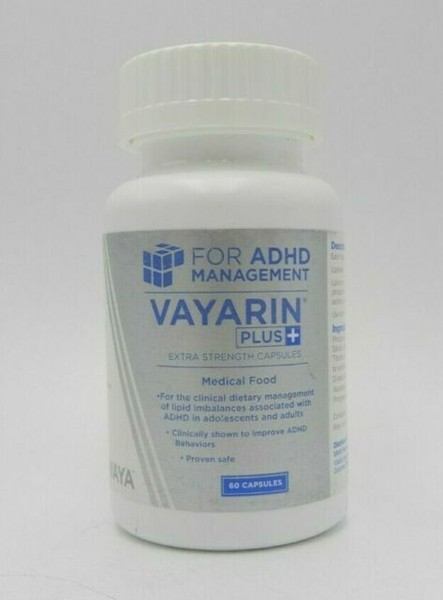 Vayarin ADHD Management Extra Strength Capsules 60ct 351497010660g8403 ...