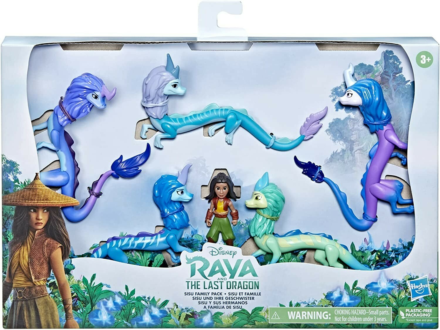 Disney's Raya and The Last Dragon Sisu Family Pack, 5 Dragon Toys and ...