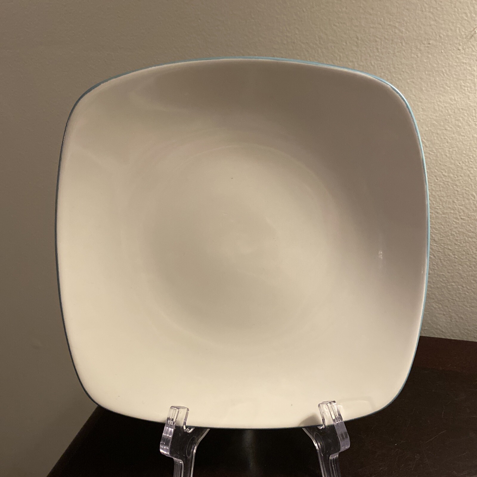 NORITAKE COLORWAVE 8 1/4" STONEWARE SQUARE SALAD PLATE TURQUOISE NEW ...