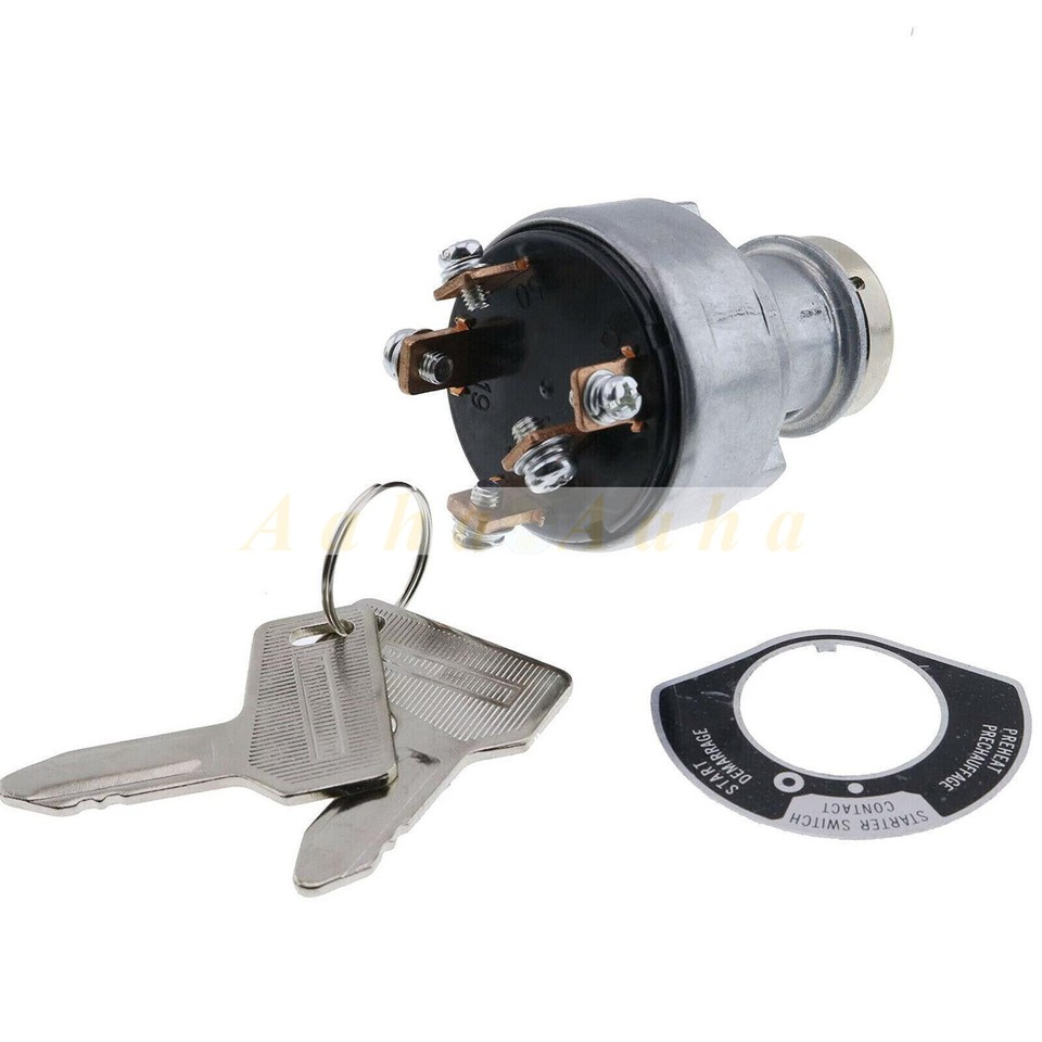 Ignition Switch w/301 Keys 933110-00100 For Yanmar C50R C60R C80R ...