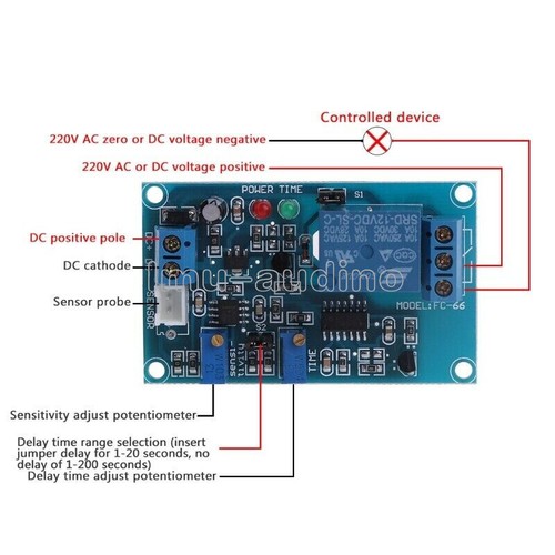 12V Photoswitch Photoresistor LDR Photoresistor + Relay Module Light ...