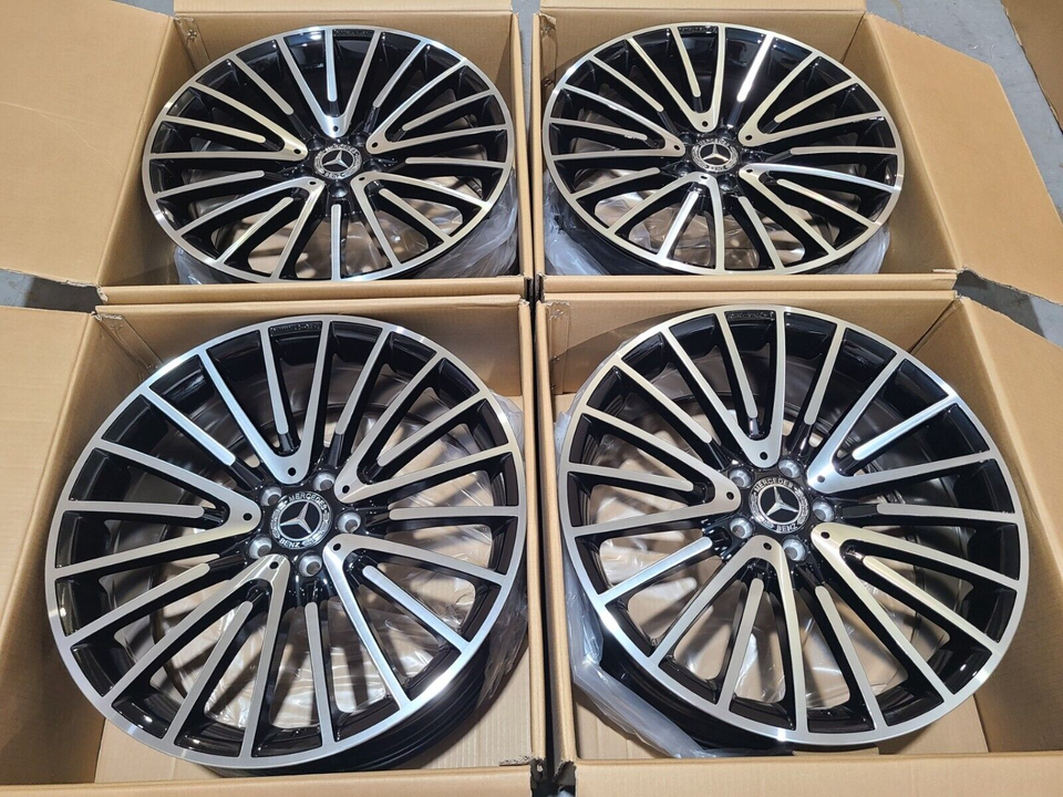 20" AMG E63 MERCEDES WHEELS RIMS OEM STOCK GENUINE E550 E450 E53 E63S ...