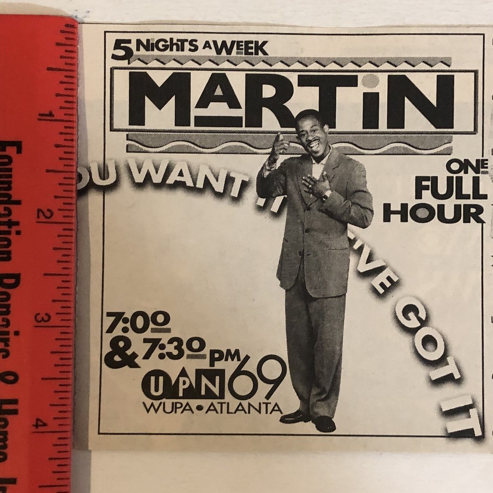 Martin Tv Guide Print Ad Martin Lawrence Tisha Campbell TPA15 | eBay