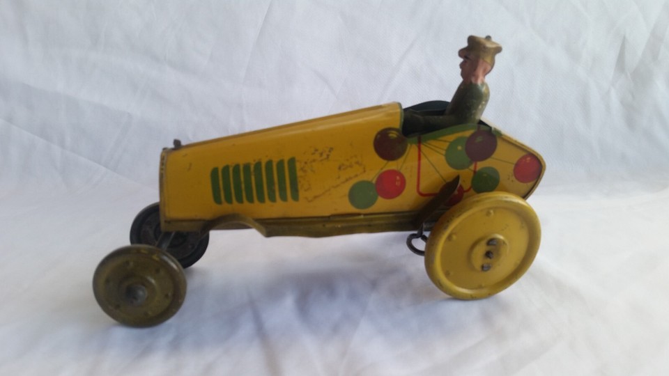 RARE 1920's Ferdinand Strauss Krazy Kar Clown Wind Up Tin Toy. | eBay