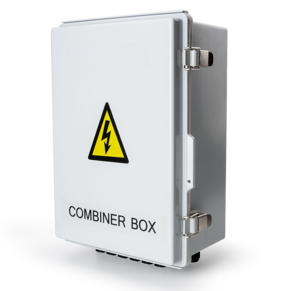 6 String Solar PV Combiner Box Junction Box 15A DC fuse 63A DC Circuit ...