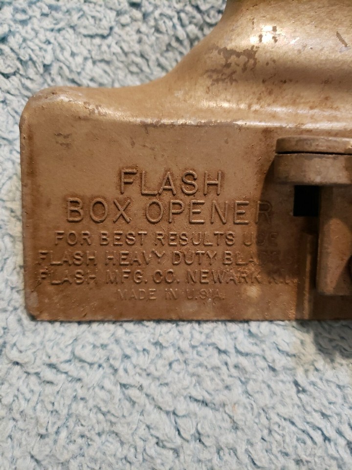 1950s Flash Cardboard Box Opener Vintage Hand Tool USA Flash Mfg Co ...