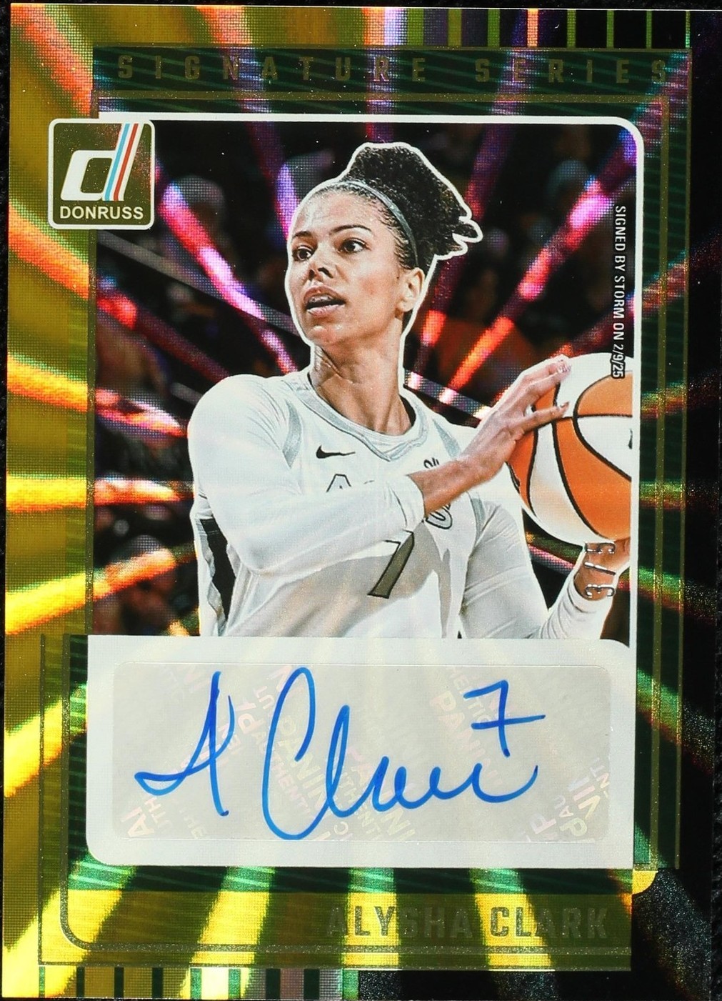 2025 Panini Donruss WNBA - Signature Series Alysha Clark #SS-AC Black ...