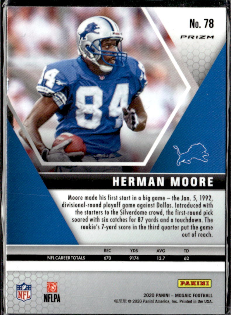 2020 Panini Mosaic #78 Herman Moore Near Mint | eBay