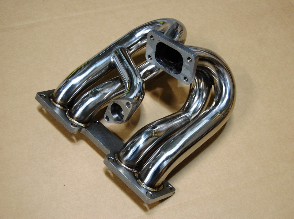 Equal Length Turbo Top Mount Stainless T3 Manifold S13 Single Cam SS ...