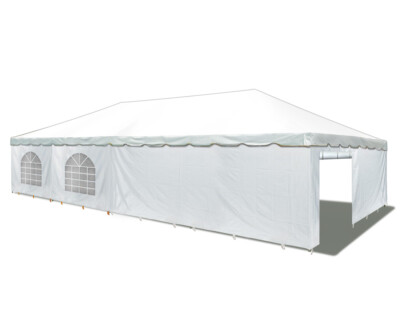Commercial Frame Tent w Sidewalls 20x40 White Canopy Waterproof Event ...