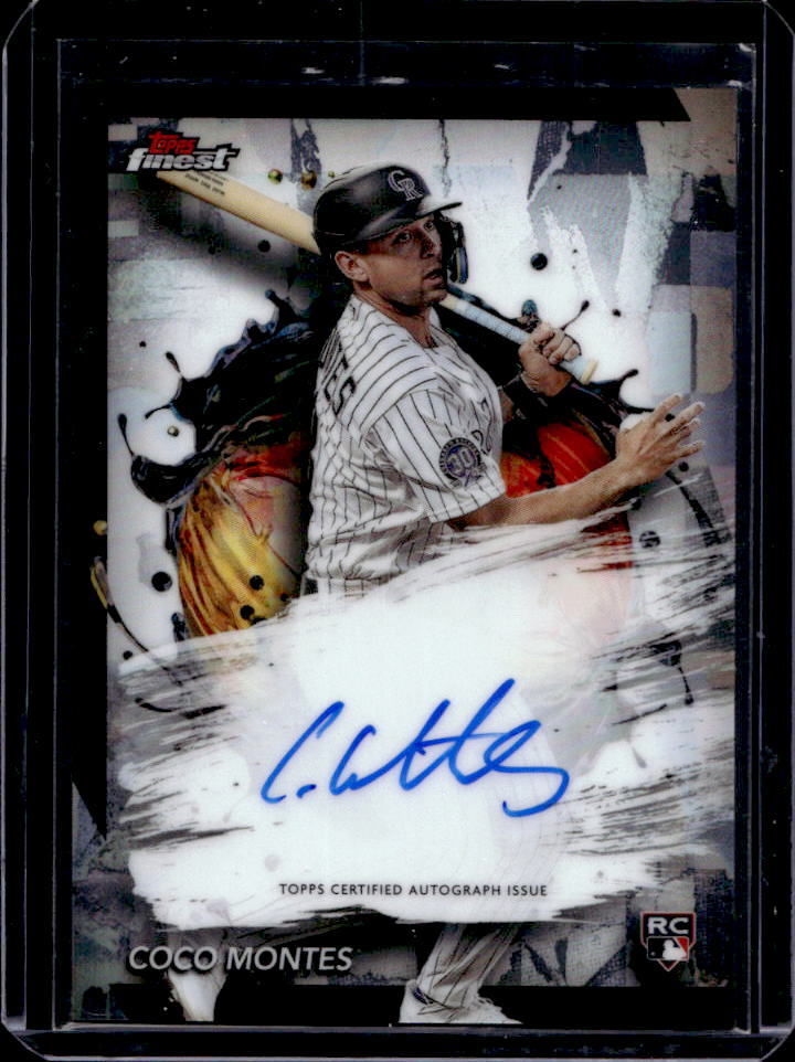 2024 Topps Finest Coco Montes Auto RC #FA-CMO Rockies | eBay