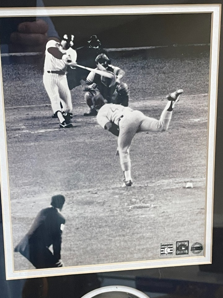 STACKS OF PLAQUES REGGIE JACKSON SIGNED BASEBALL SHADOW BOX INSCRIBED ...