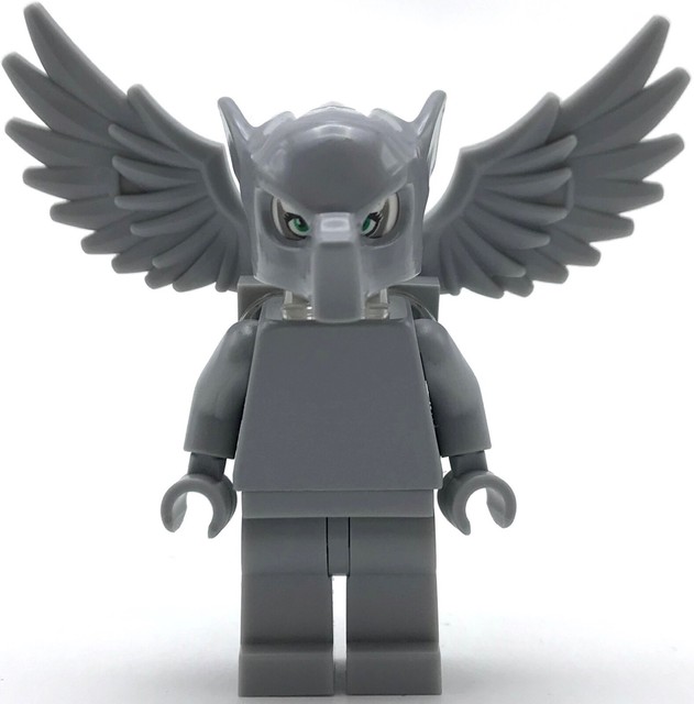 LEGO NEW LIGHT BLUISH GREY ANGEL MINIFIGURE PLAIN COLORED WITH WINGS ...