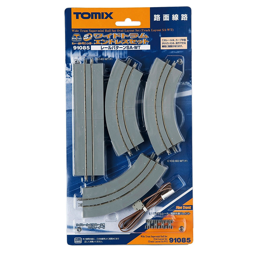 Tomix 91085 Wide Tram Super-mini Rail Set Oval Set (Track Layout SA-WT ...