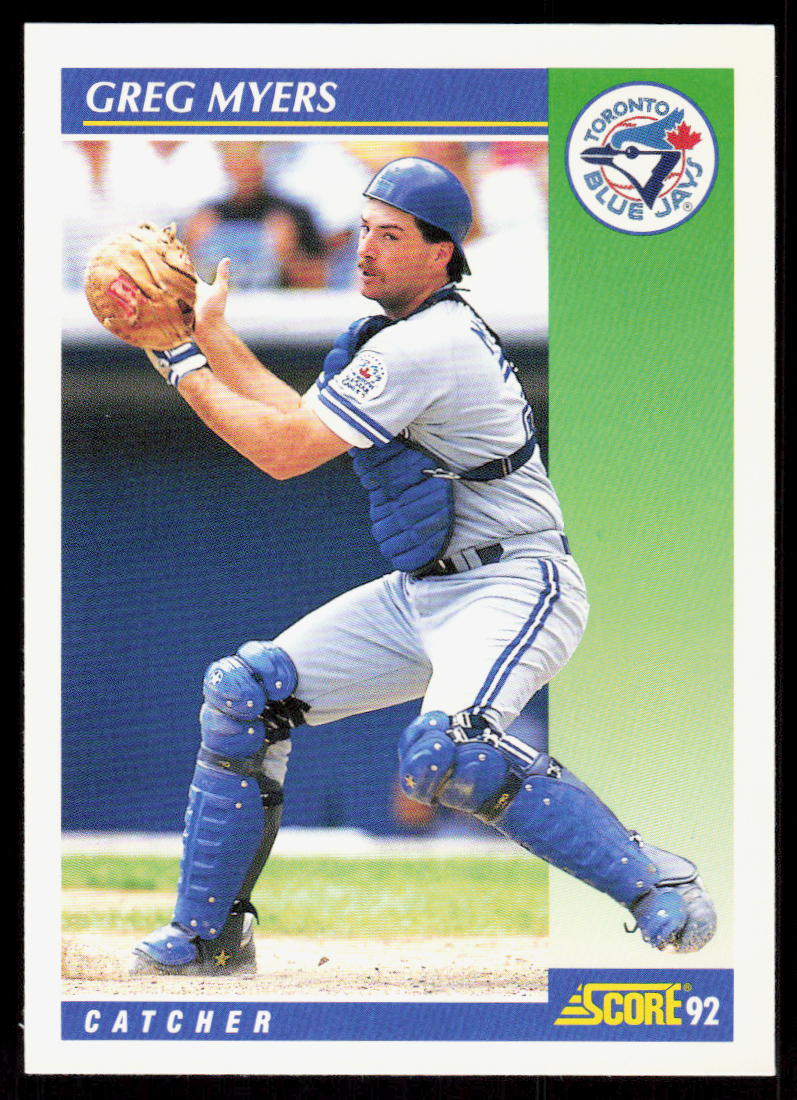 1992 Score 471 Greg Myers Toronto Blue Jays | eBay
