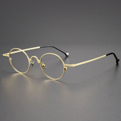 Round Retro Pure Titanium Spectacles Japan style Eyeglass frames ...