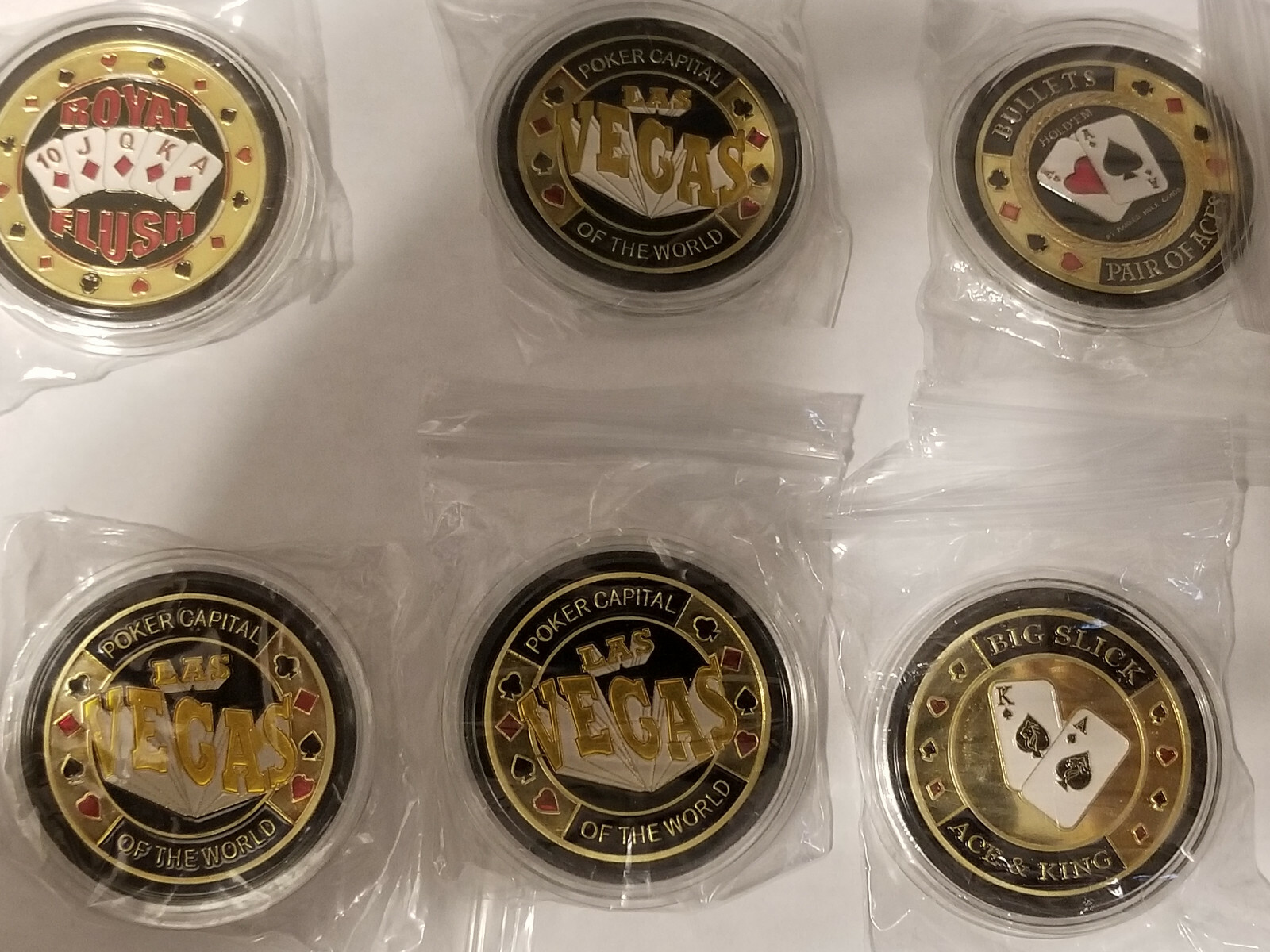 YOUR CHOICE! DA VINCI Hand Painted Poker Card Guard Protectors w/ Coin ...