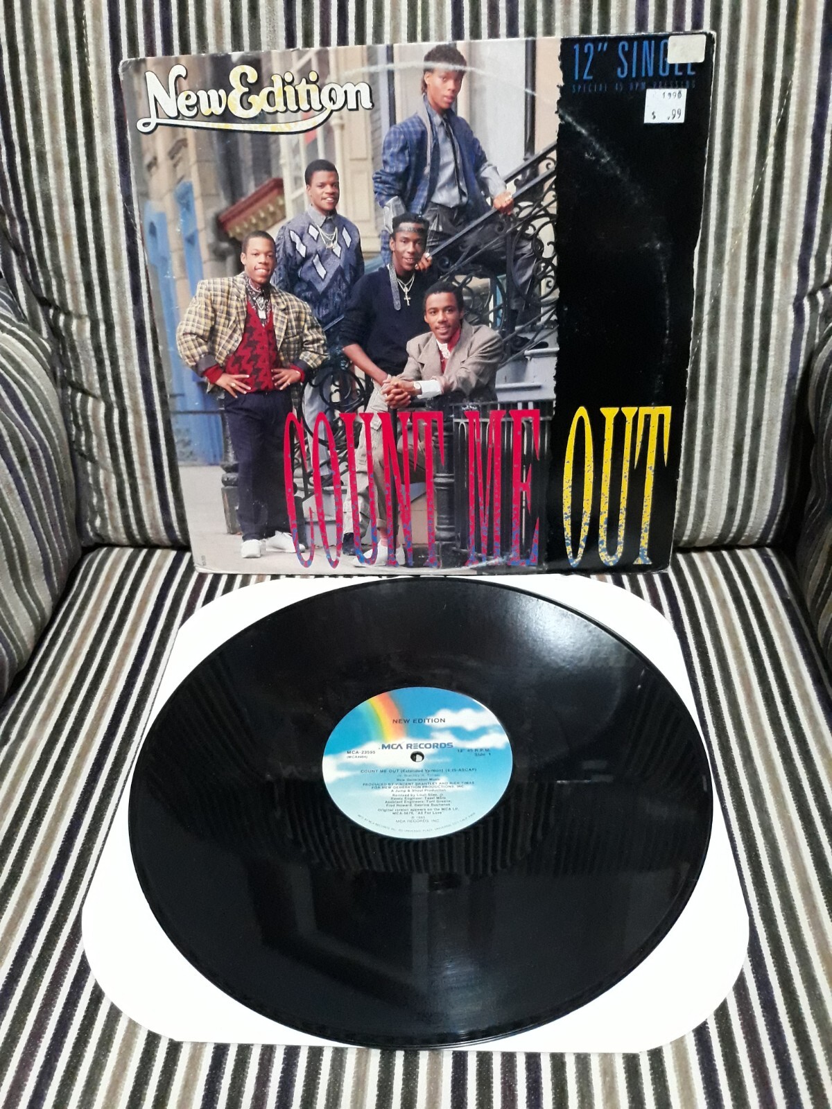 New Edition-"Count Me Out"- MCA 23595- 45 RPM Single-1985 | eBay