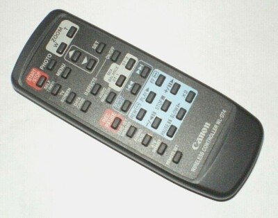 OEM GENUINE - CANON WL-D74 VIDEO CAMERA REMOTE CONTROL - TESTED - DD ...