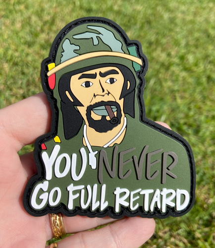 MEME Patch - 'YOU NEVER GO FULL....' from TROPIC THUNDER, PVC - Hook ...