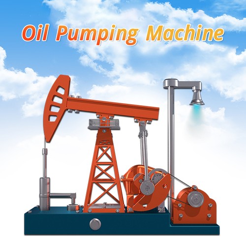 3D Pumping Unit Model Metal DIY Simulation Oil Pumping Machine ...