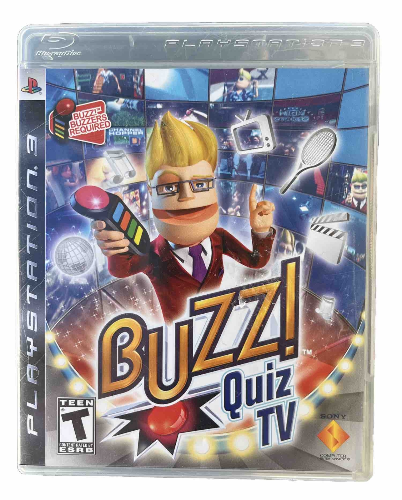 Buzz! Quiz TV Bundle PlayStation 3 PS3 Video Game CIB! NOB ...