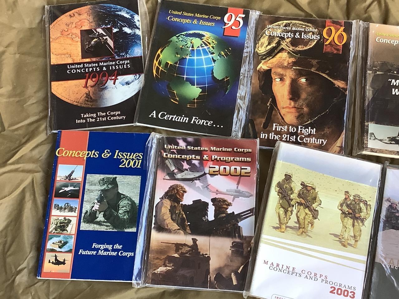 Lot USMC Marine Corps Military Surplus CONCEPTS PROGRAMS Almanac Guide ...