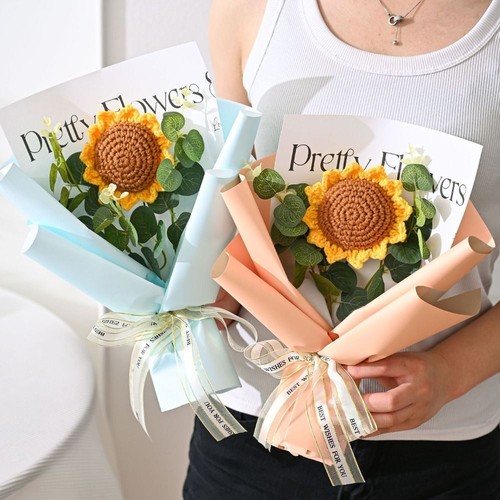 Handmade Artificial Flower Ins Single Sunflower Bouquet Valentine's Day ...