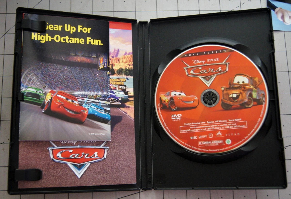 Disney Pixar Cars Dvd 2006 Full Frame