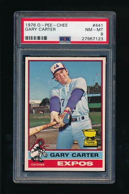 1976 O-Pee-Chee #441 Gary Carter PSA 8 NM-MT Montreal Expos HOF | eBay