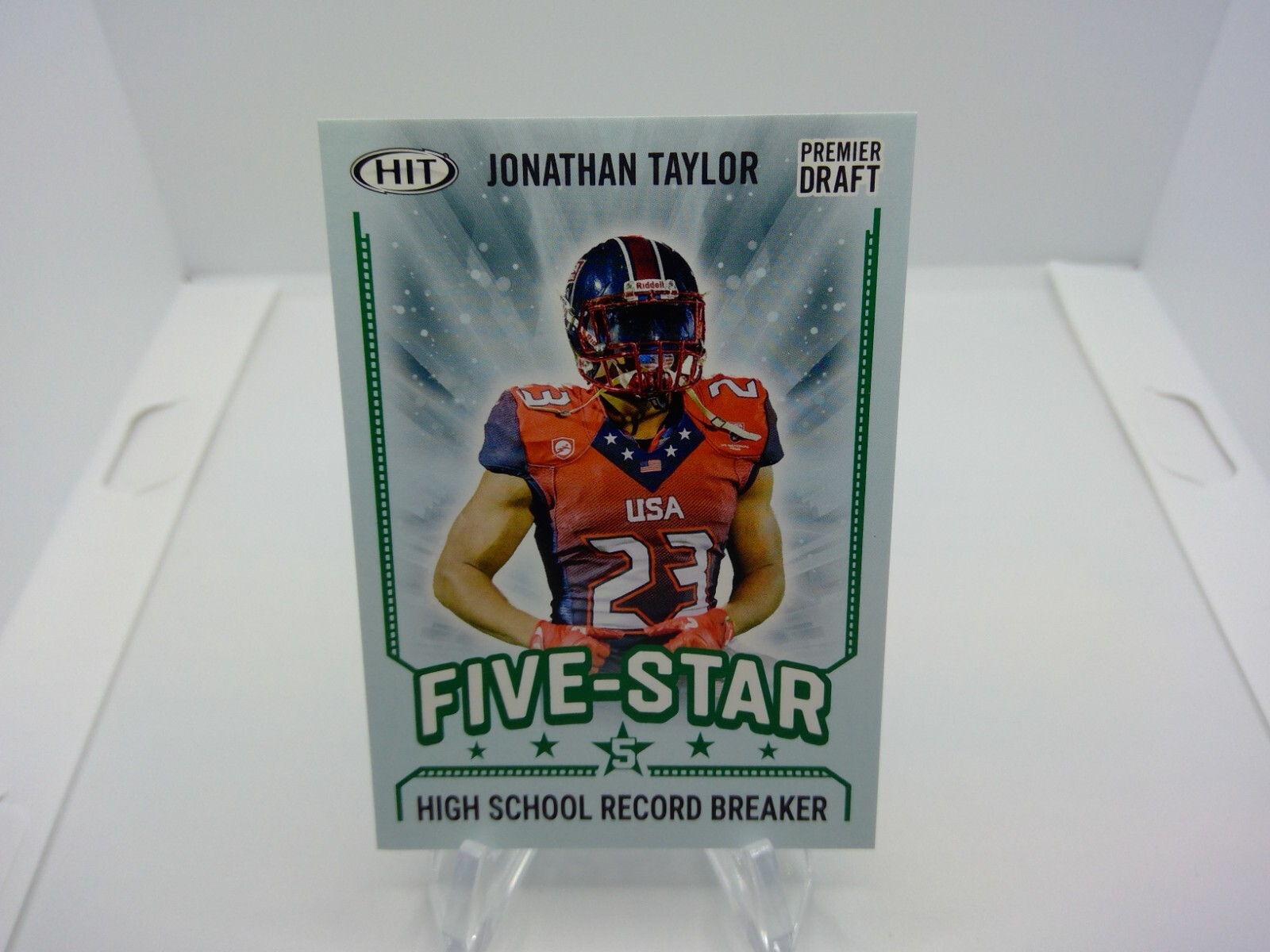 2020 Sage Hit Premier Draft Jonathan Taylor Green Fiver Star High ...