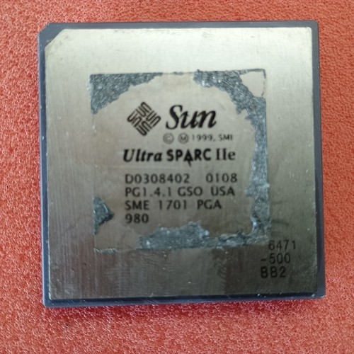 Ultra SPARC IIe PGA370 SME 1701 PGA -500 Sun MicroSystems CPU for Collectors | eBay