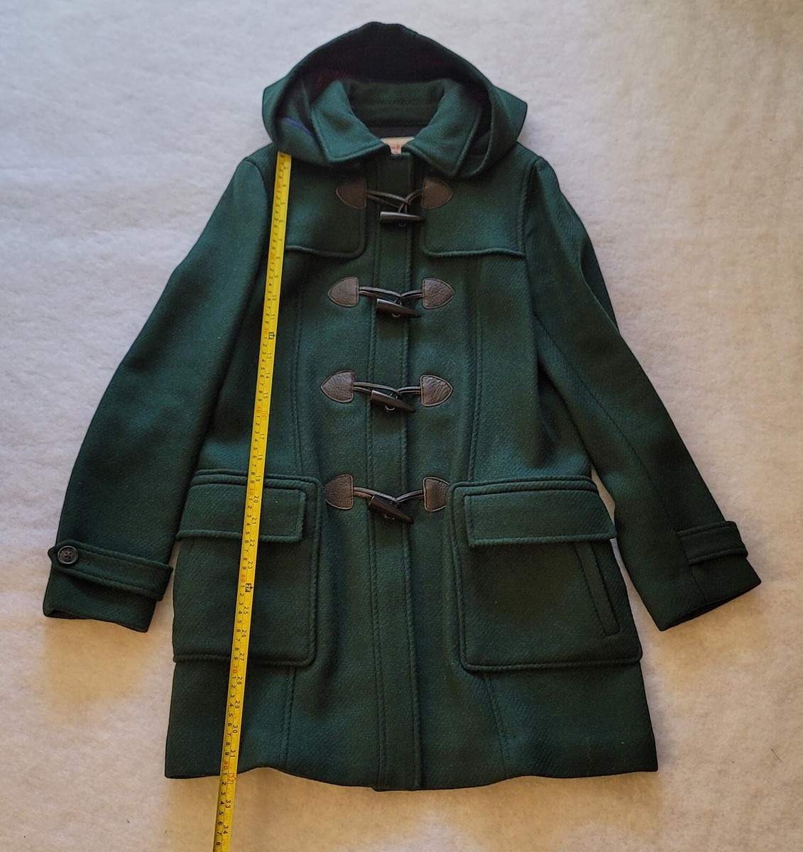 Brooks Brothers Women Green Wool Duffle Toggle Button Brooks Brothers Women Green Wool Duffle Toggle Button