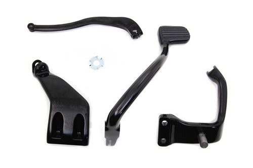 Vtwin +2" Black Extended Mid Control Kit for 2006-2017 Harley Dyna FXD ...
