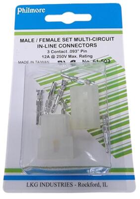 Multi-Pin Connector .093in 02PIN 1X2 | eBay