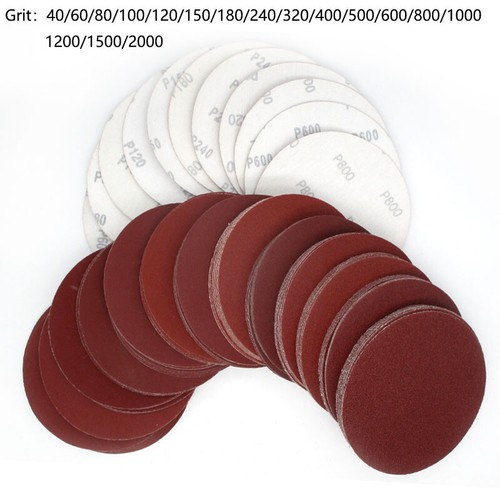 6 inch Sanding Discs 40- 2000 Grit Orbital Round Sand Paper Pads 150mm ...