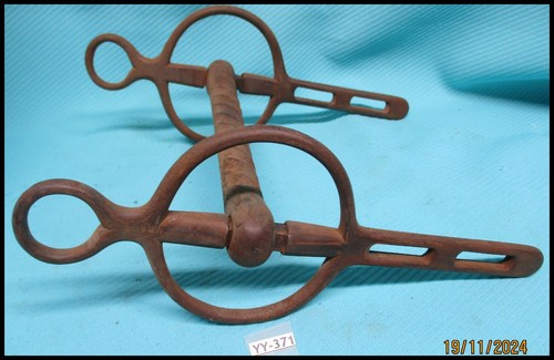 Great OLD MAKER MARKED Iron Draft Horse Bit with Loose Cheeks | eBay