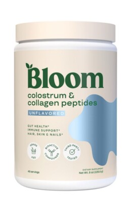 Bloom Nutrition Colostrum & Collagen Peptides, 8 oz (226.6g) | eBay