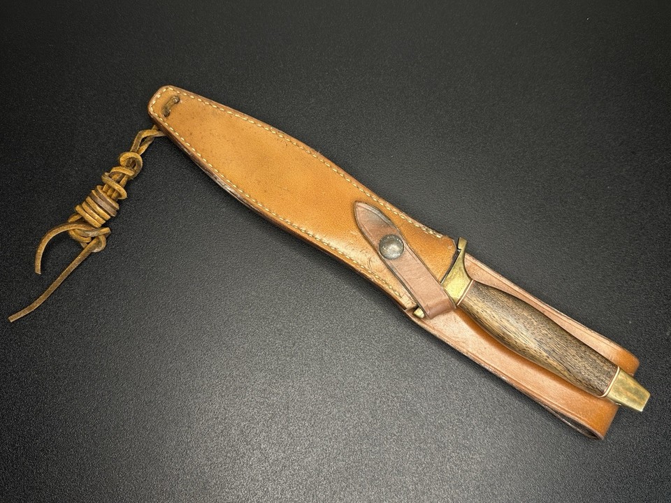 VINTAGE GERBER MARK II KNIFE W ORIGINAL LEATHER SHEATH | eBay